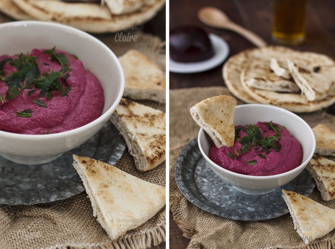 Hummus de remolacha