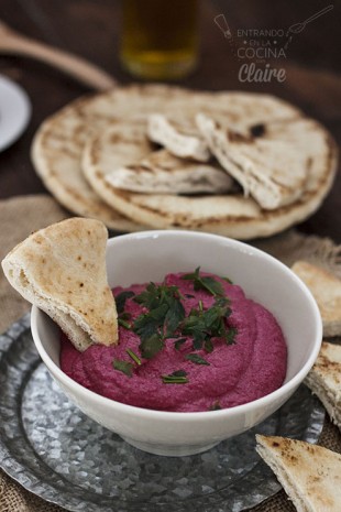 Hummus de remolacha